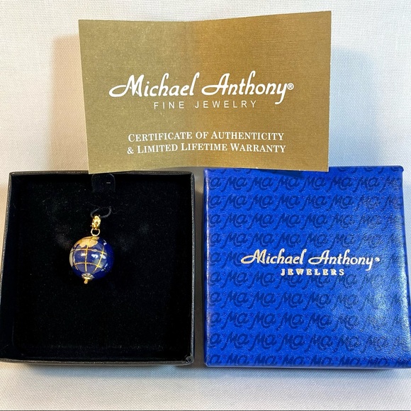 Michael Anthony | Jewelry | Nib Vintage Michael Anthony 4k Gold Lapis ...